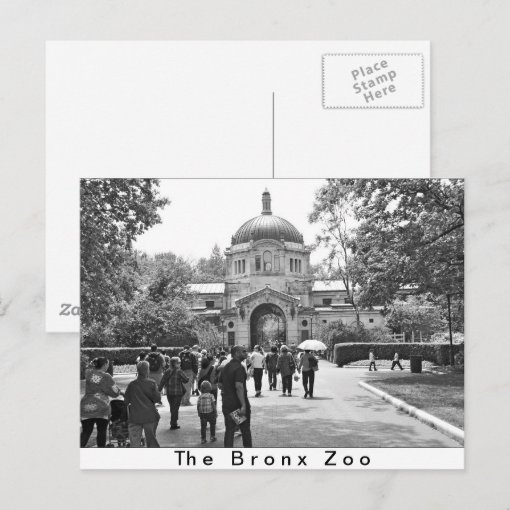 The Bronx Zoo Entrance Postcard | Zazzle