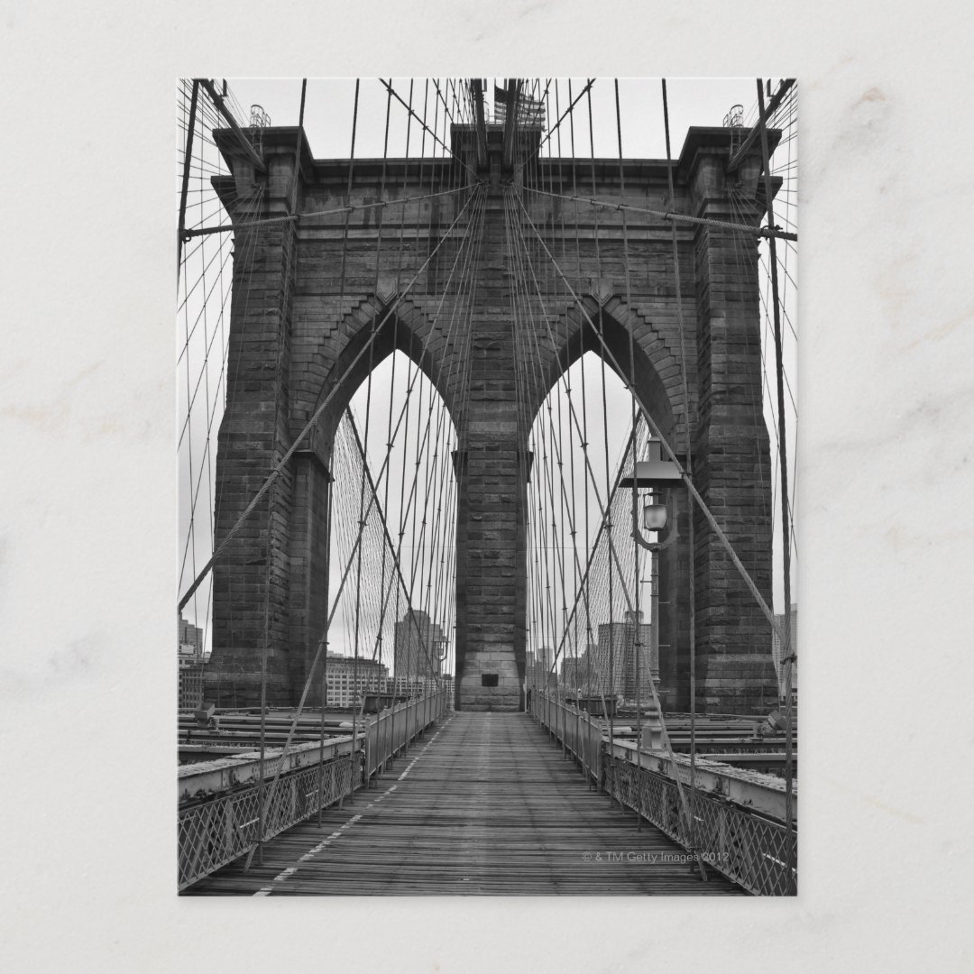 The Brooklyn Bridge in New York City Postcard | Zazzle