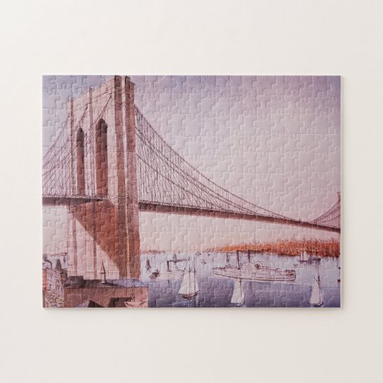 The Brooklyn Bridge Jigsaw Puzzle | Zazzle.com