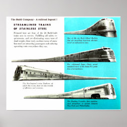 The Budd Company - A Railroad Legend Poster | Zazzle