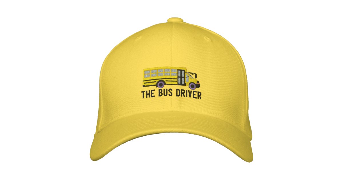 The Bus Driver Custom School Mini Bus Embroidery Embroidered Baseball ...