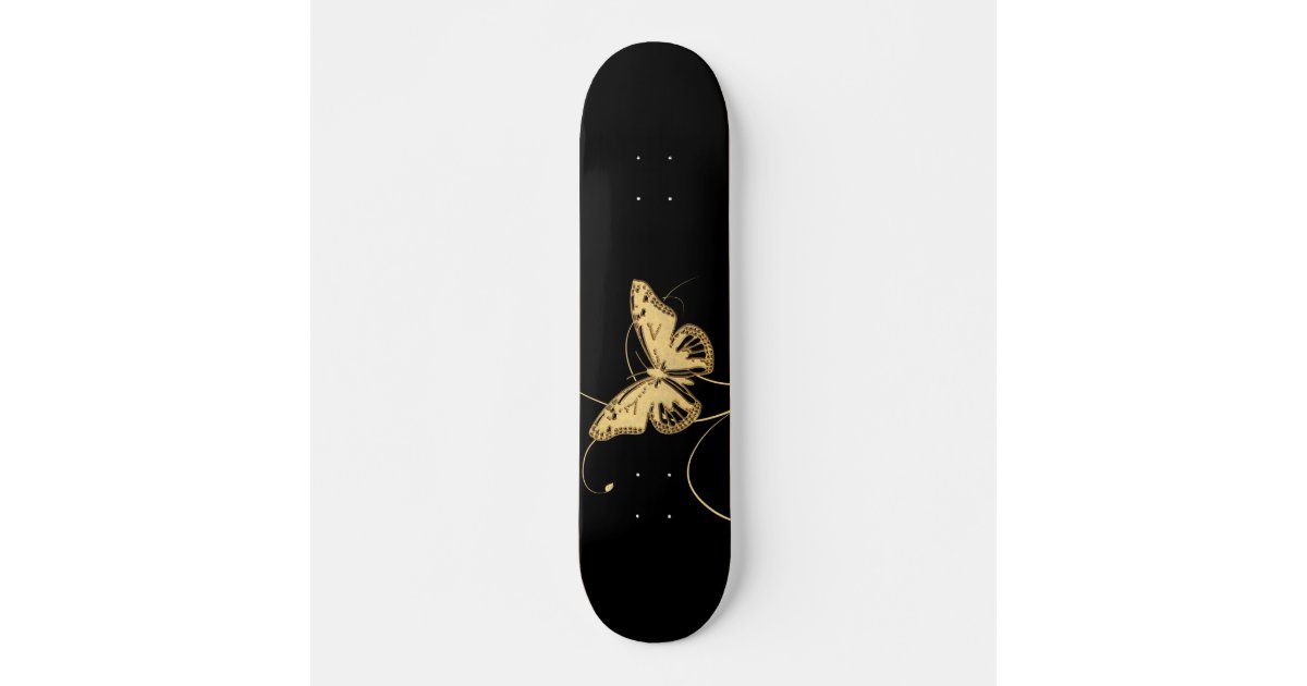the butterfly effect blk skateboard | Zazzle