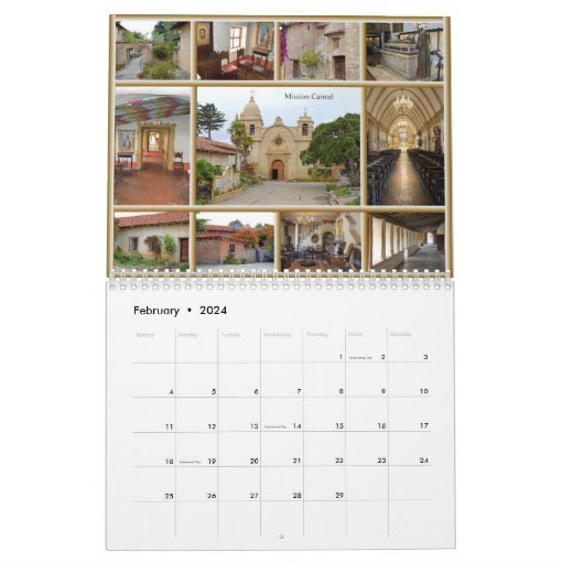 The California Missions Calendar | Zazzle