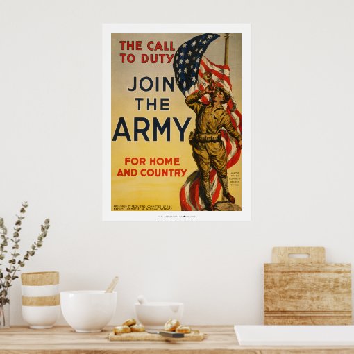 The Call to Duty - Join the Army Poster | Zazzle