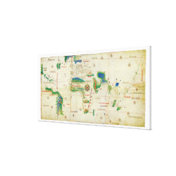 The Cantino Planisphere World Map (1502) Canvas Print | Zazzle
