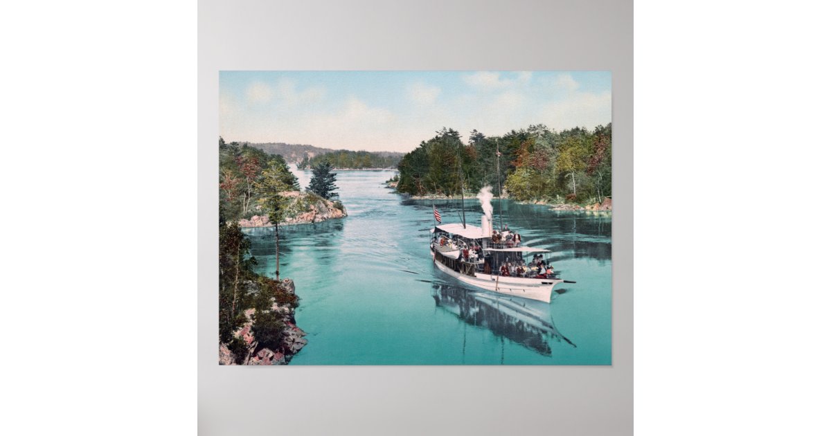 The Captain Visger Steamboat In Lost Channel Poster | Zazzle