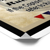 The Captain's Rules -- Art Print - poster | Zazzle
