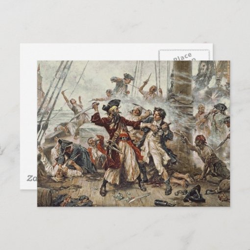 The Capture of Blackbeard Postcard | Zazzle
