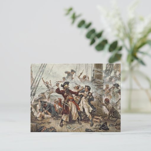 The Capture of Blackbeard Postcard | Zazzle