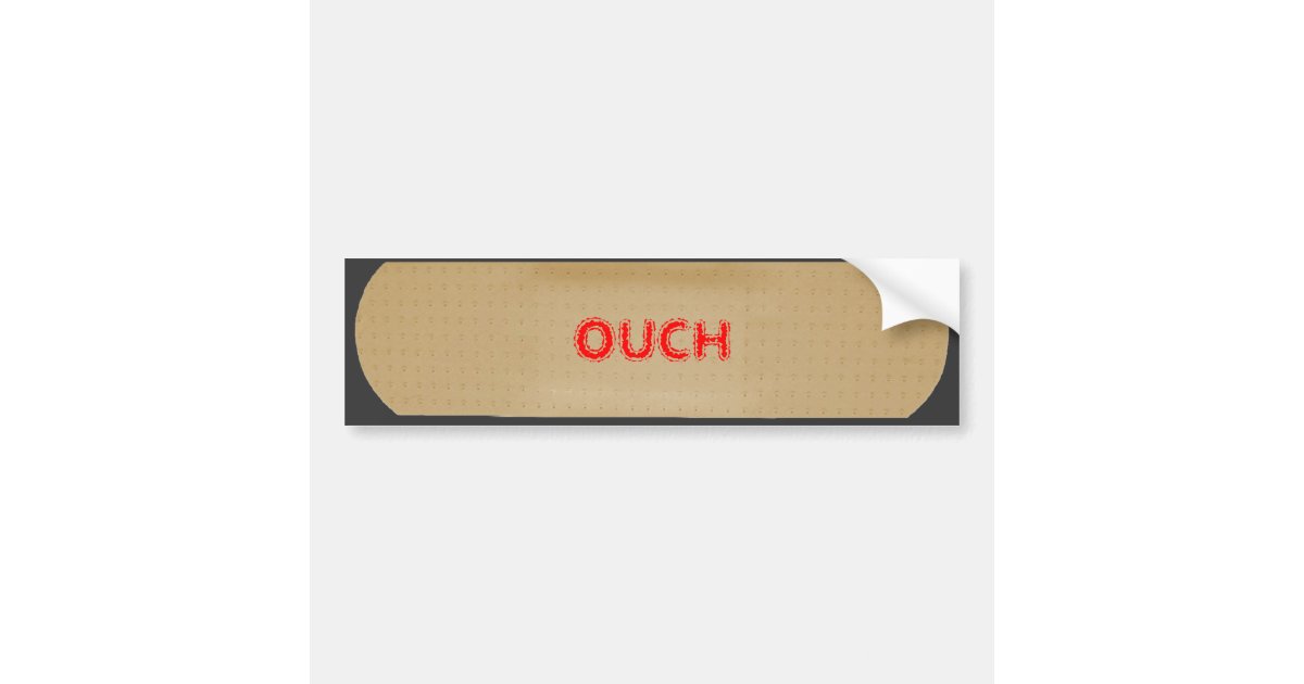 The Car Band Aid! Bumper Sticker | Zazzle