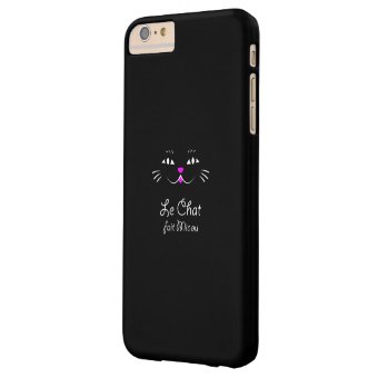 The Cat Says Meow! Funny French Kitty Cat Case-Mate iPhone Case | Zazzle