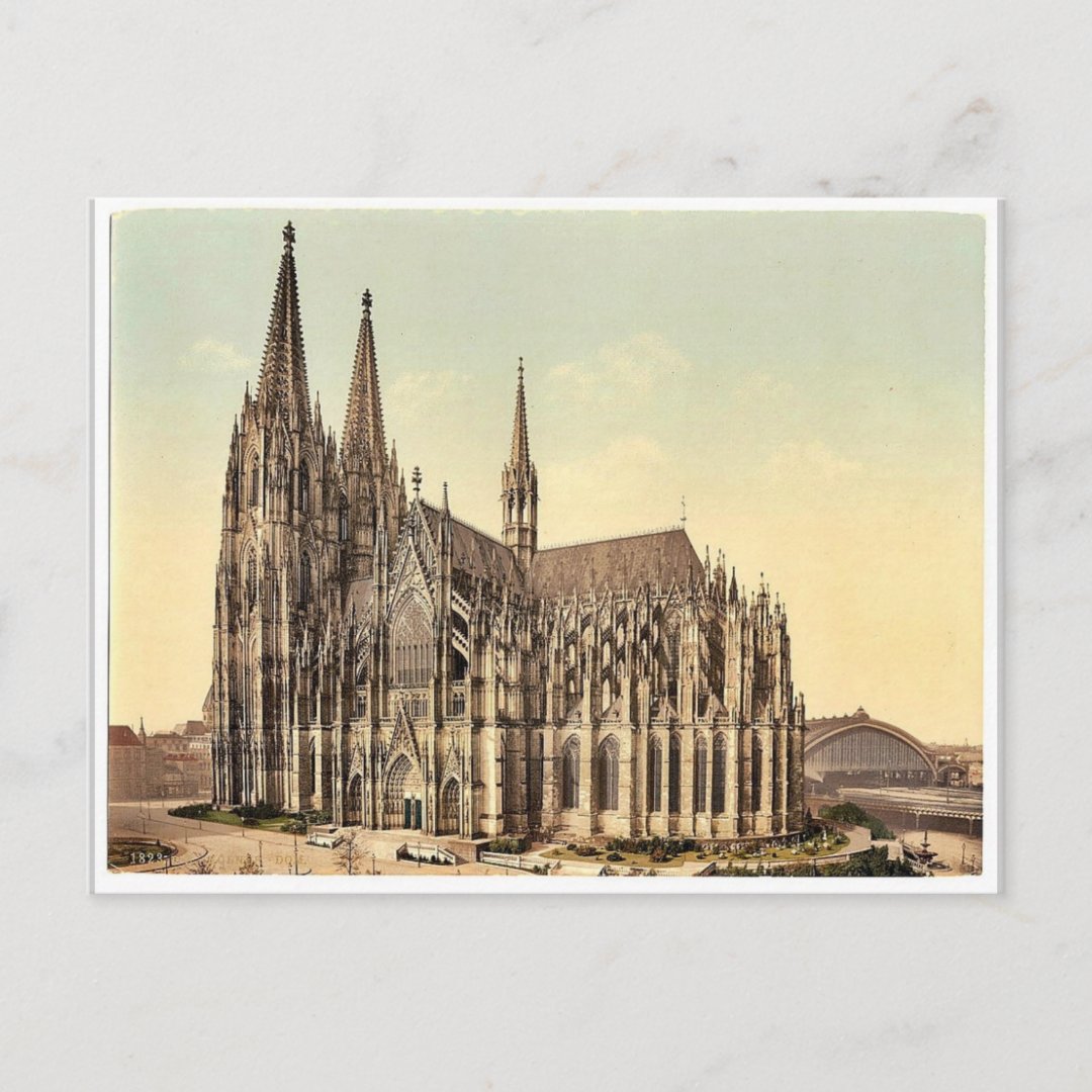 The cathedral, side, Cologne, the Rhine, Germany r Postcard | Zazzle