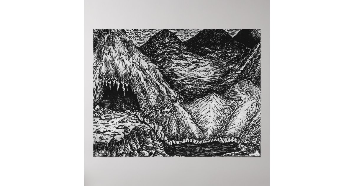 " The Cave " - Pen Poster | Zazzle