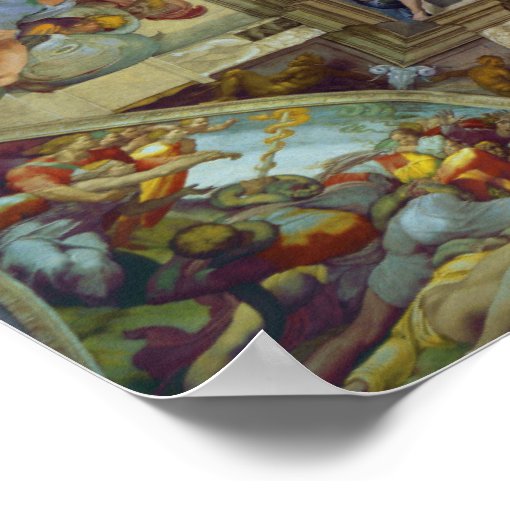 The Ceiling of the Sistine Chapel Poster | Zazzle