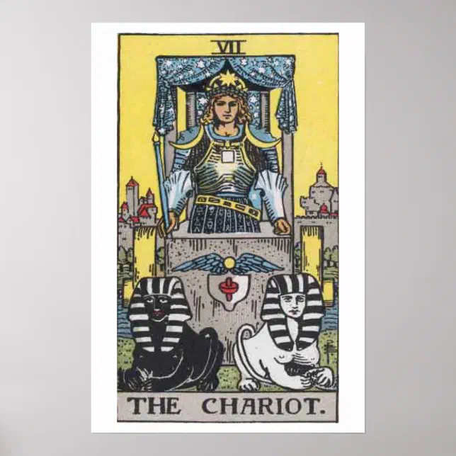The Chariot Tarot Card Poster | Zazzle