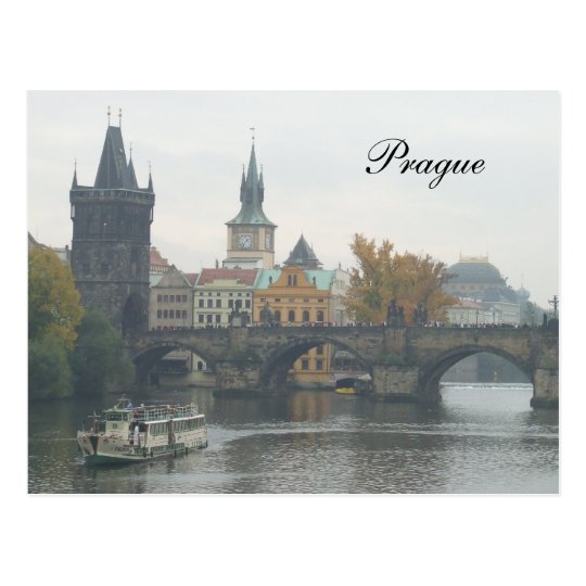 The Charles Bridge Prague Czech Republic Postcard | Zazzle.com