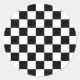 The Checker Flag Classic Round Sticker | Zazzle