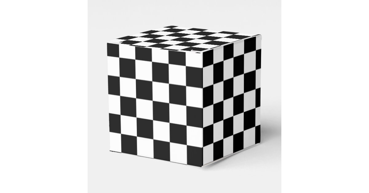 The Checker Flag Favor Boxes | Zazzle