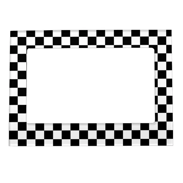 The Checker Flag Magnetic Frame | Zazzle