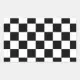 The Checker Flag Rectangular Sticker | Zazzle