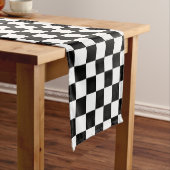 The Checker Flag Short Table Runner | Zazzle
