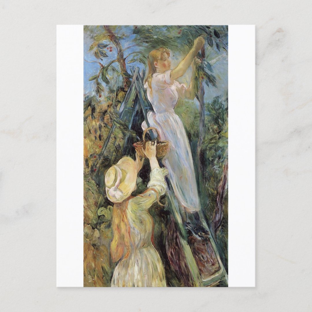 The Cherry Picker by Berthe Morisot Postcard | Zazzle