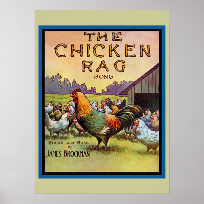 The Chicken Rag Poster | Zazzle.com
