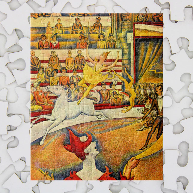 The Circus by Georges Seurat, Vintage Fine Art Jigsaw Puzzle | Zazzle