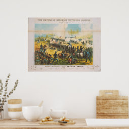 The Civil War Battle of Shiloh Pittsburg Landing Poster | Zazzle