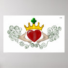 Irish Claddagh Poster | Zazzle.com