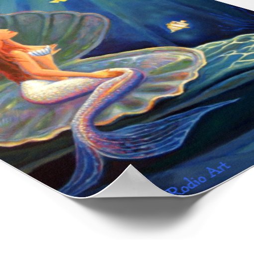 The Clamshell Mermaid Print | Zazzle