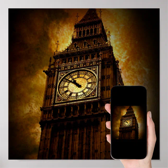 The Clock Tower Poster | Zazzle