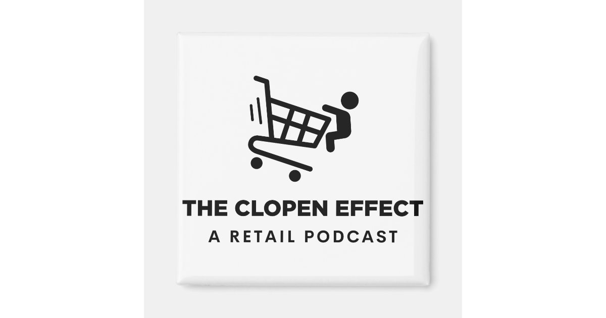 The Clopen Effect - Black Logo Magnet | Zazzle