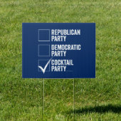 The Cocktail Party Yard Sign | Zazzle