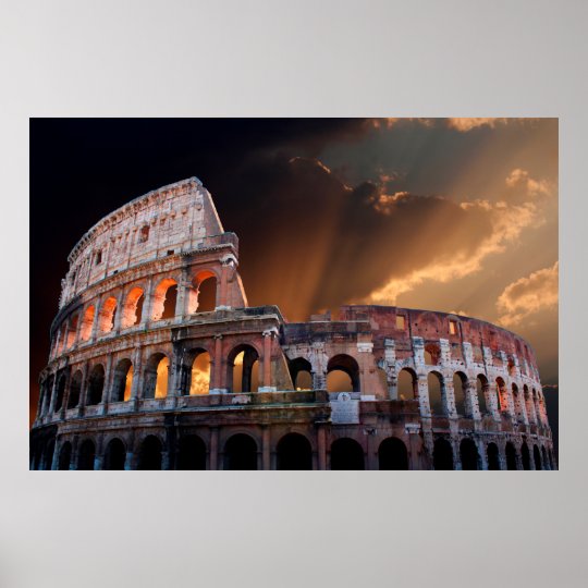 The Coliseum of Ancient Rome Poster | Zazzle.com