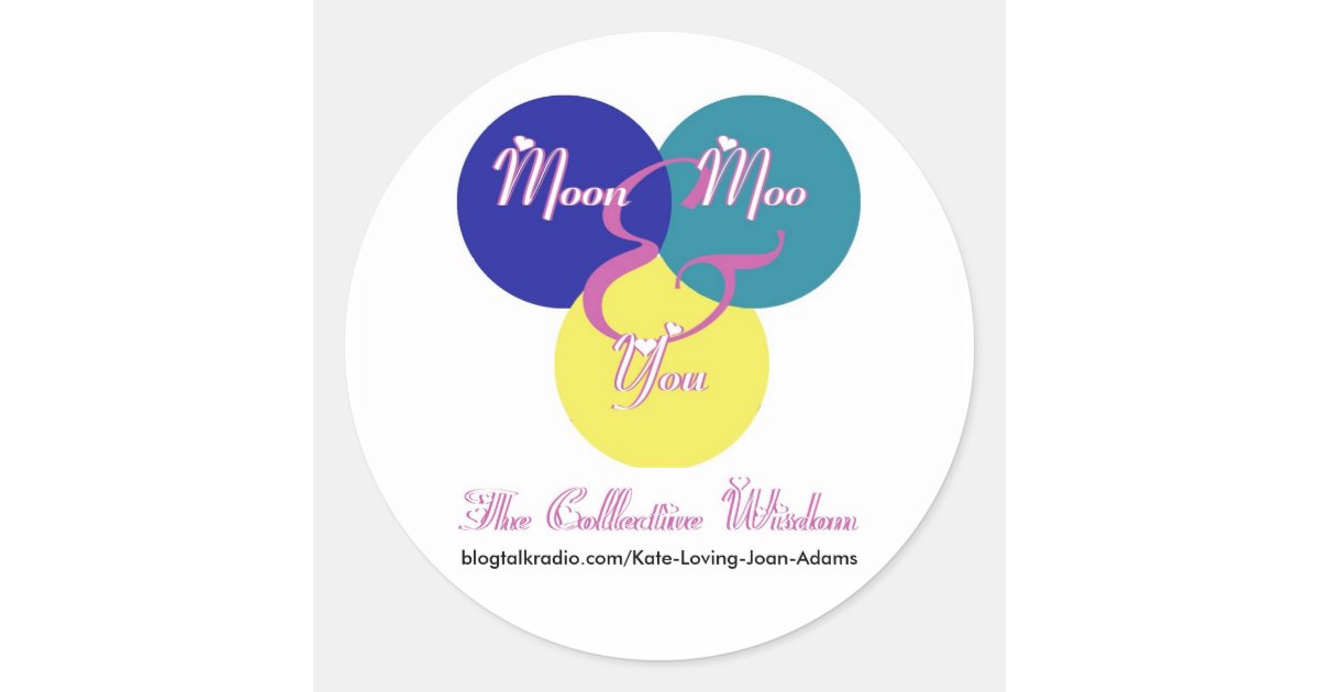 The Collective Wisdom Logo Classic Round Sticker | Zazzle