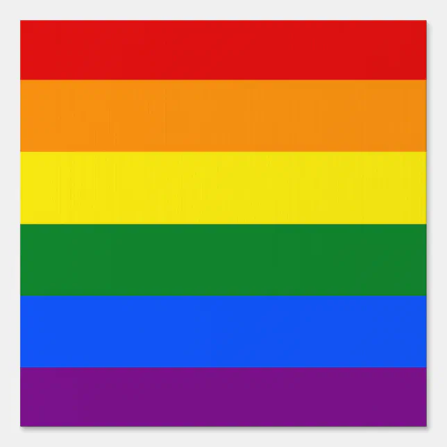 The colors of the rainbow sign | Zazzle