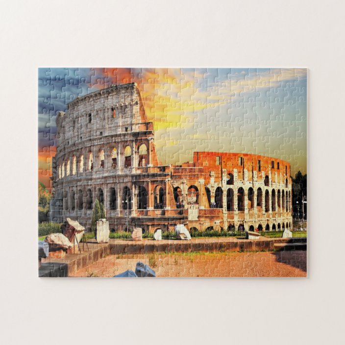 The Colosseum Rome Italy Jigsaw Puzzle | Zazzle.com
