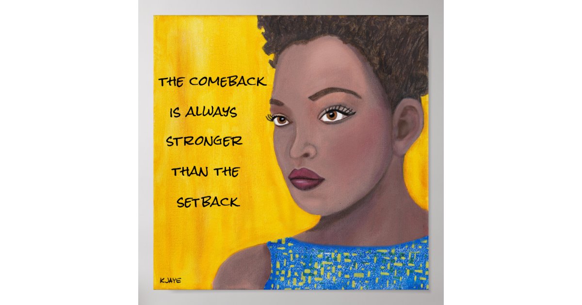 The Comeback - Inspirational Fine Art Poster | Zazzle