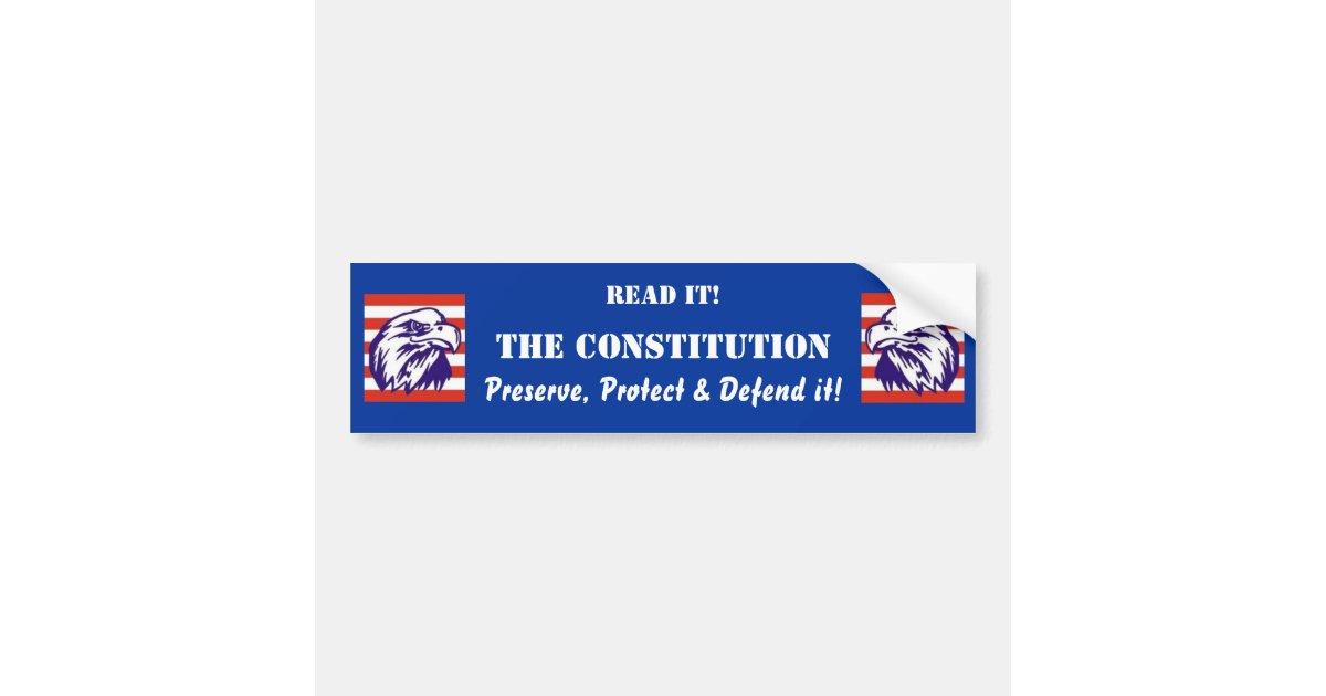 The Constitution Bumper Sticker | Zazzle