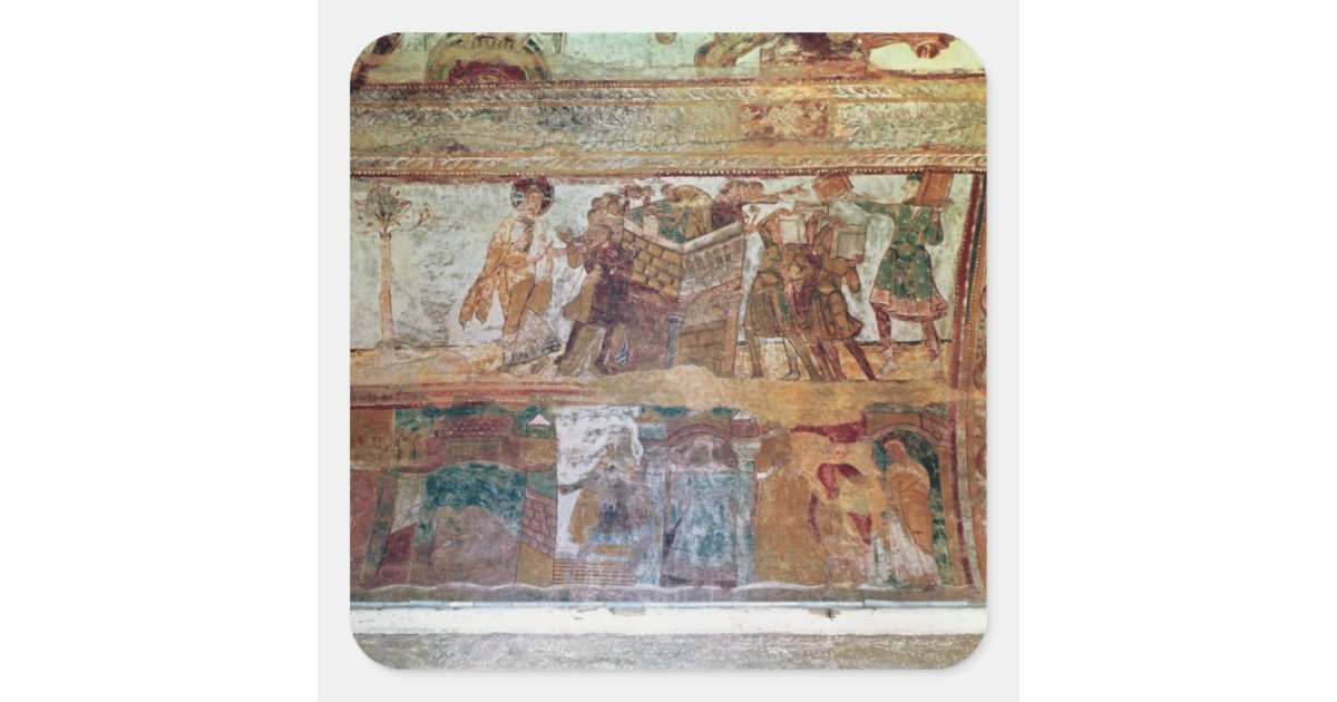 The Construction of the Tower of Babel Square Sticker | Zazzle