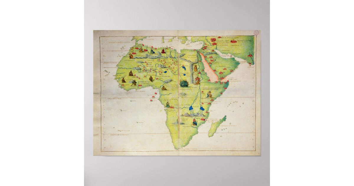 The Continent of Africa Poster | Zazzle