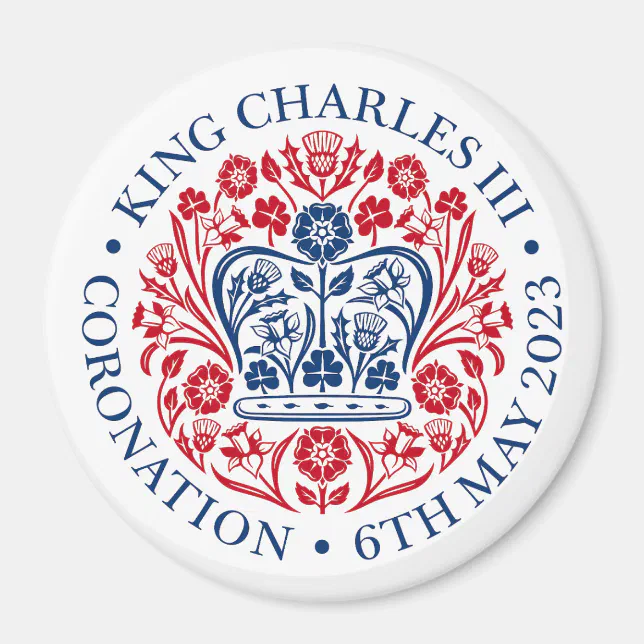The Coronation Emblem of King Charles 2023 Magnet | Zazzle