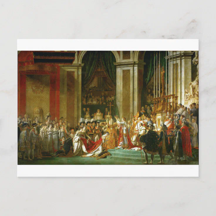 The Coronation of Napoleon, Jacques-Louis David Postcard | Zazzle