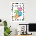 The Counties of Ireland Poster | Zazzle