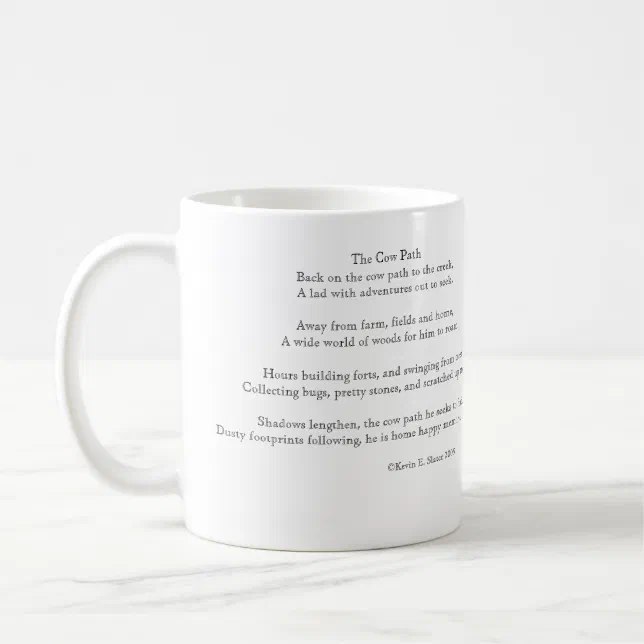 The Cow Path and Poem Coffee Mug | Zazzle