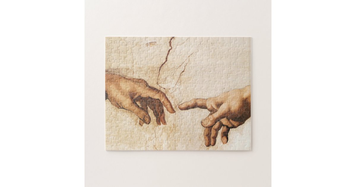 The Creation of Adam Jigsaw Puzzle | Zazzle