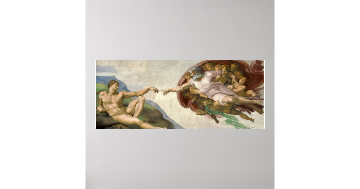 The Creation of Adam Poster | Zazzle