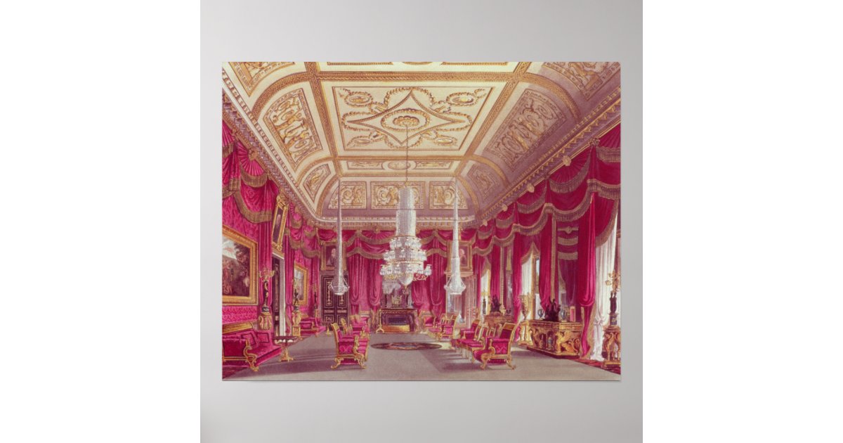 The Crimson Drawing Room, Carlton House Poster | Zazzle