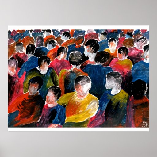 The Crowd Poster | Zazzle